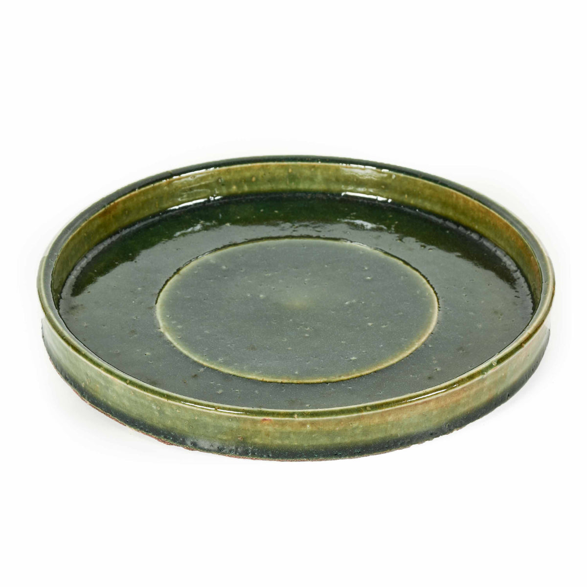Japanese Oribe Dish - C22033 – Kazari Ziguzagu