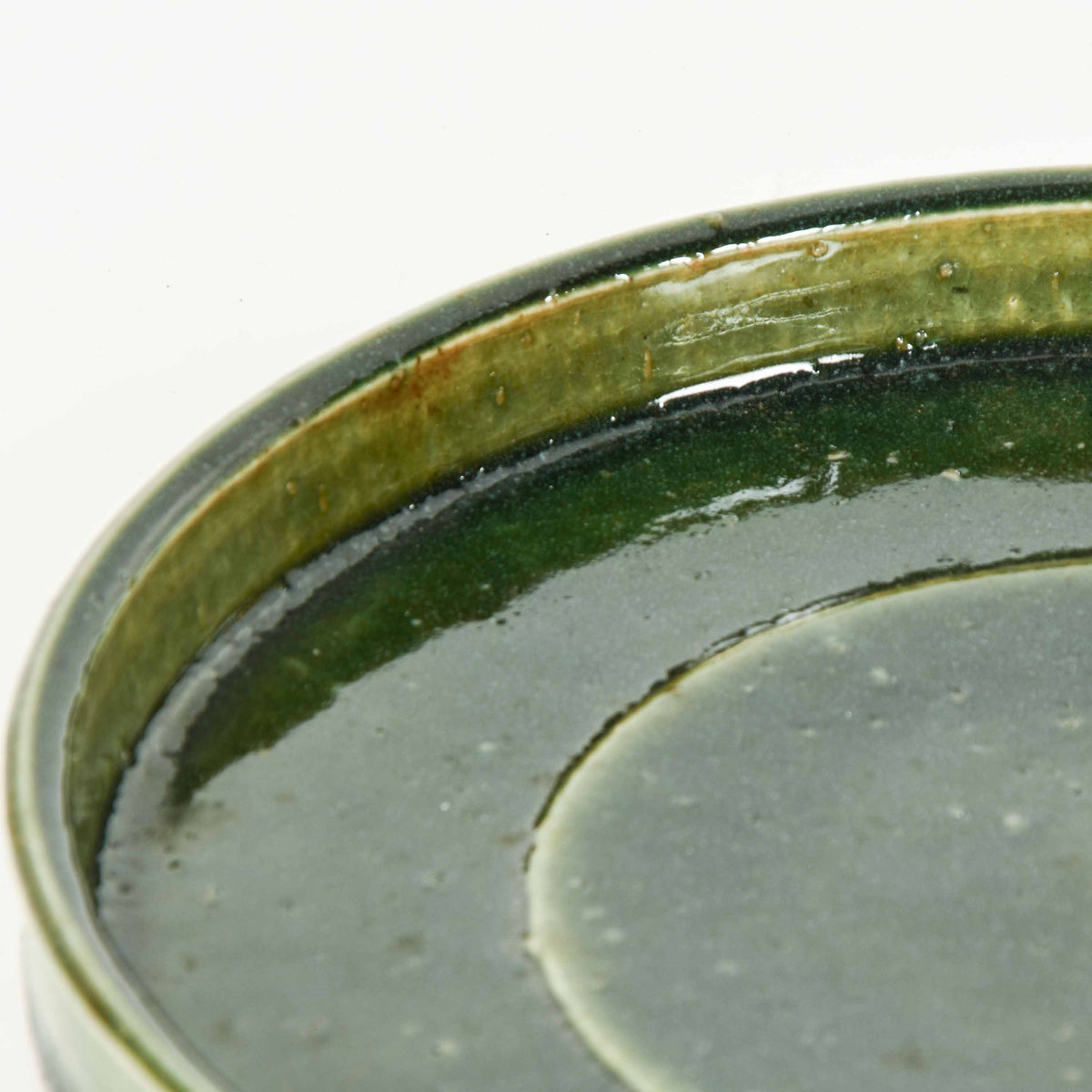 Japanese Oribe Dish - C22033 – Kazari Ziguzagu
