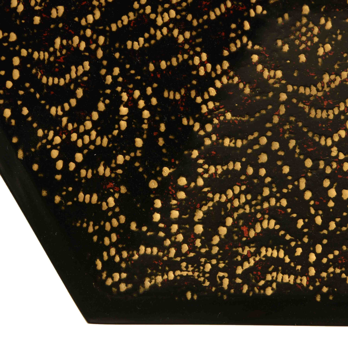 Japanese Hexagonal Lacquer Plate - L22013 – Kazari