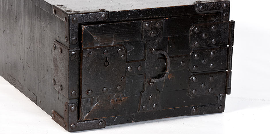 Rare and unusual Antique Japanese cash box - Edo early 19th century ...